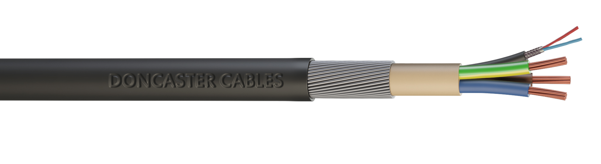 Doncaster Cables. EV-ULTRA 3x4.0mm² SWA (15 metre length)