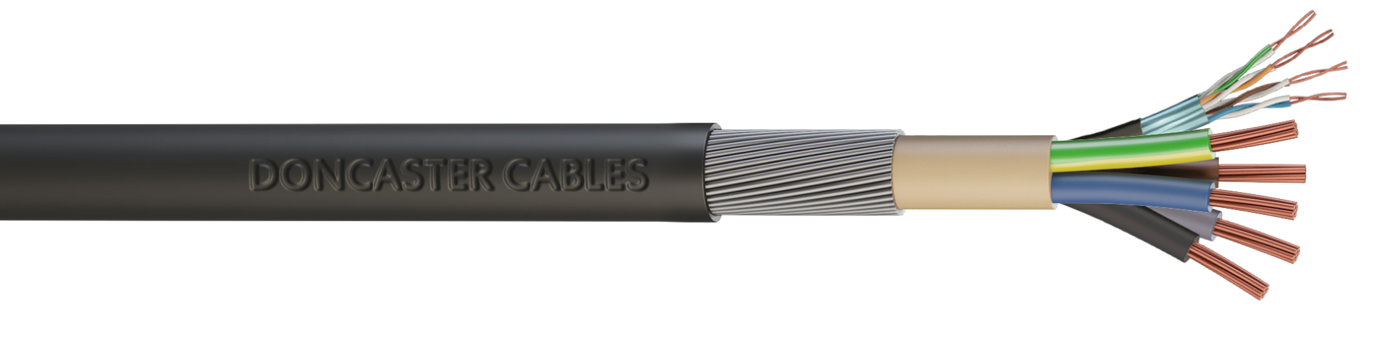 Doncaster Cables. EV-ULTRA 5x16.0mm² CAT5 SWA (16 metre length)