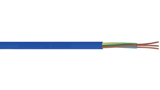 Doncaster Cables. Blue Arctic Flex 3x2.5mm² (90 metre length)